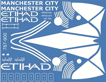 Boeing 787-900 Etihad Manchester City decal 1\144